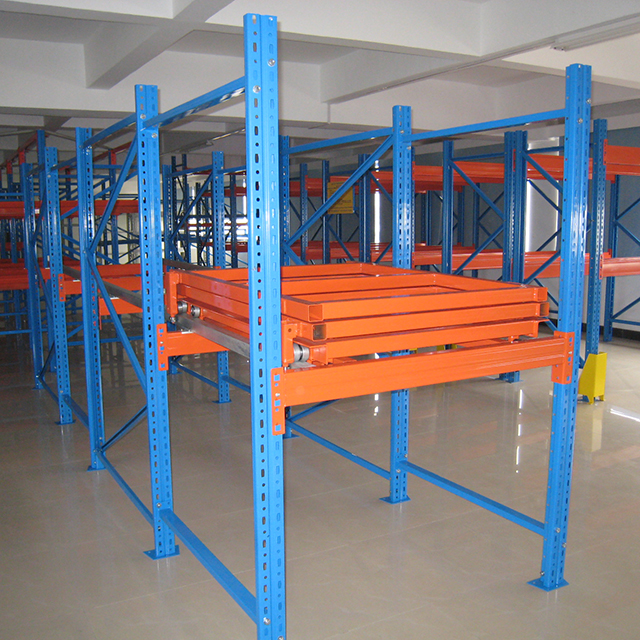 Long Service Life Push Back Racking Industrial Adjustable Metal Racks ...
