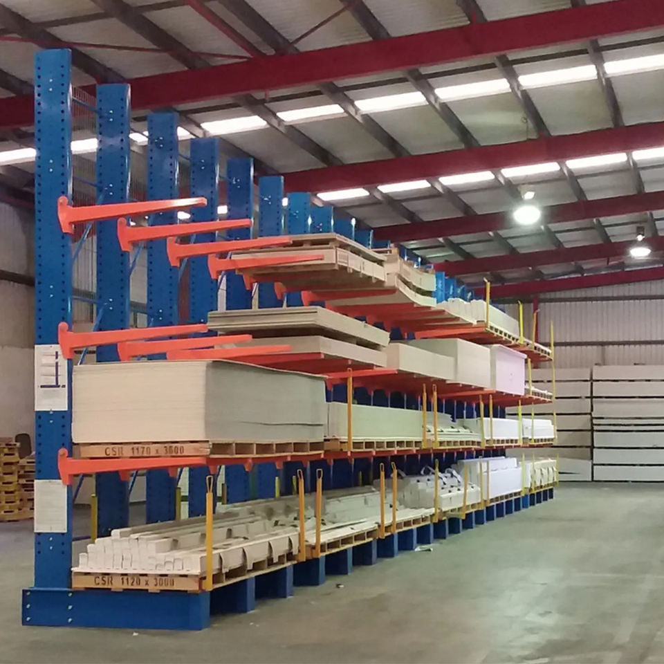 Professional Standards Cantilever Racking Industrial Steel Double Sided ...
