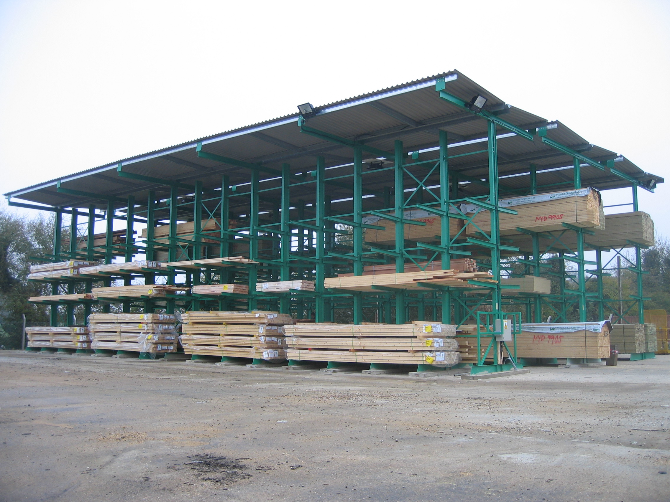 Professional Standards Cantilever Racking Industrial Steel Double Sided ...