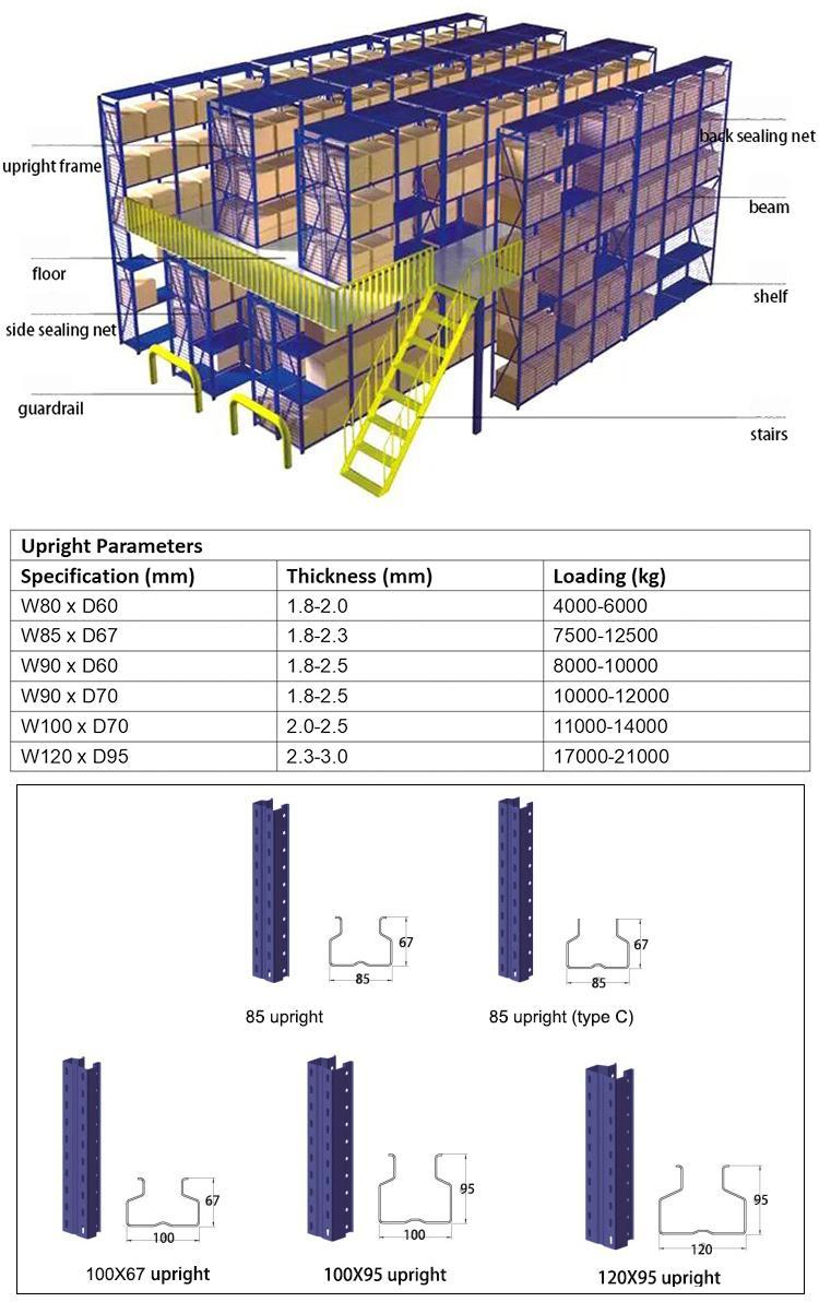 Custom Size Mezzanine Rack Substantial Steel Platform Good Quality ...