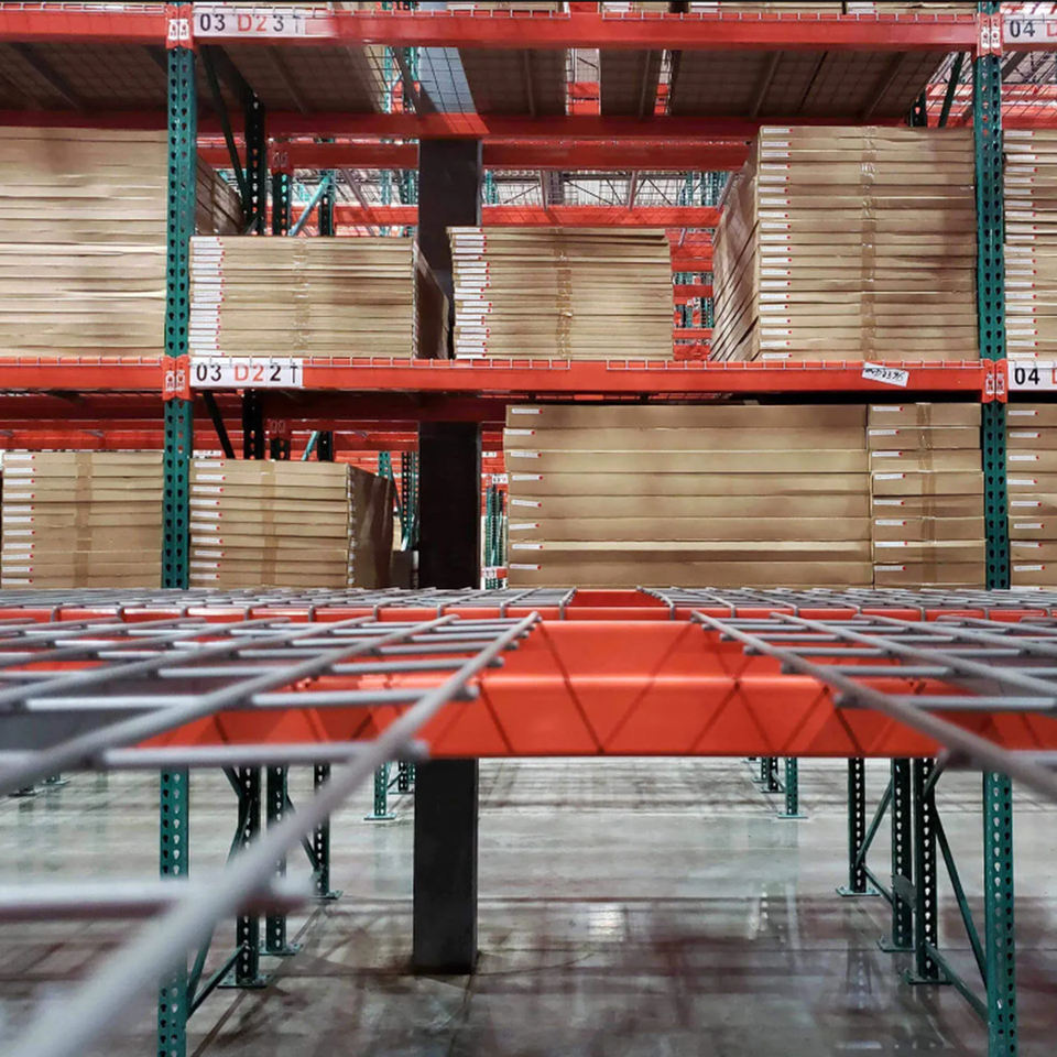 Factory Teardrop Warehouse Rack Industrial Heavy Loading Euro Pallet ...