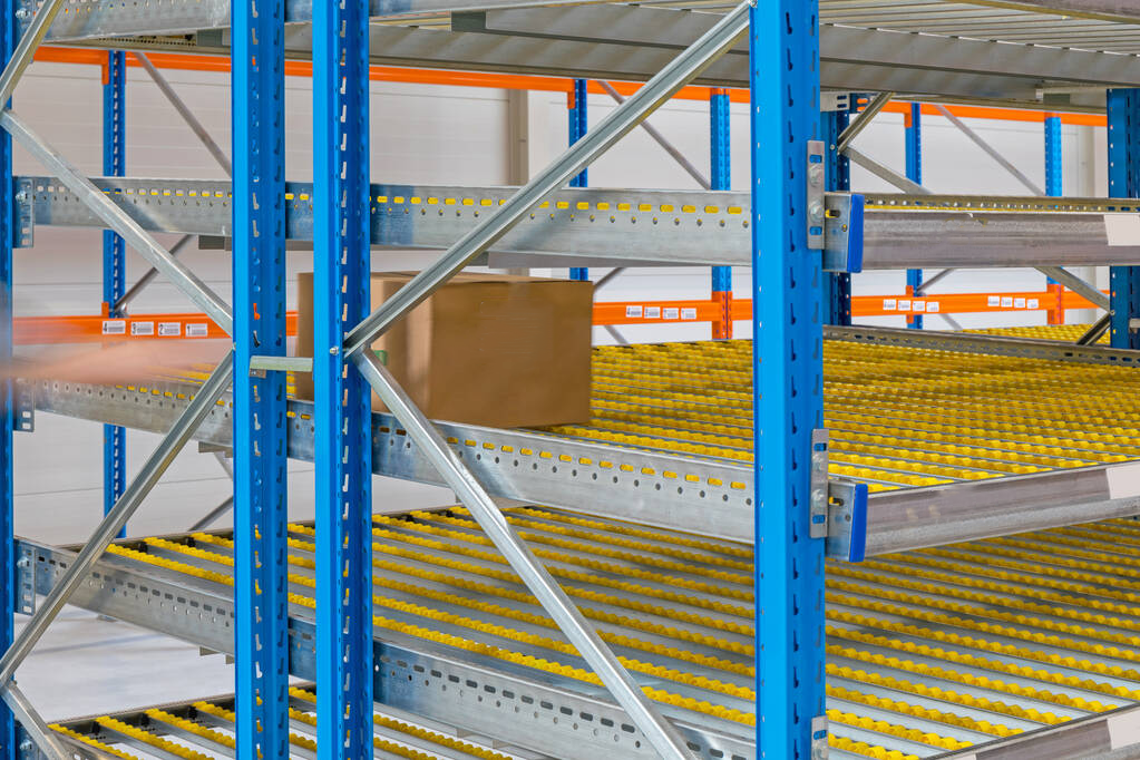 Customized Roller Racking Flow Through Shelves Rolling Storage Rack ...